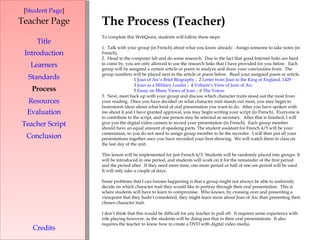 Joan Of Arc Web Quest | PPT