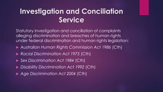 DR in the Australian Human Rights Commission | PPTX