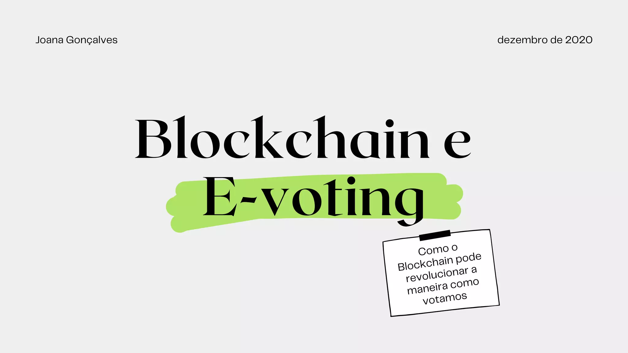 Blockchain e E-Voting | PDF