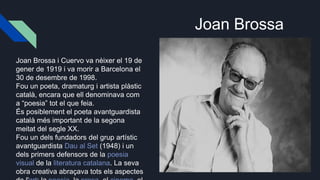 Joan brossa | PPTX