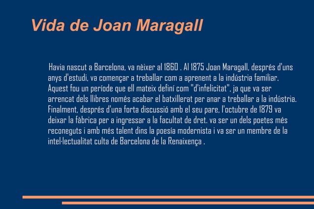 Joan maragall | ODP