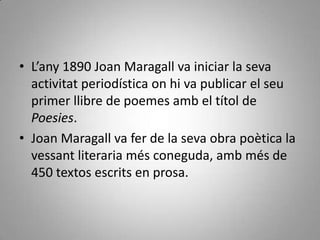 Joan maragall | PPTX