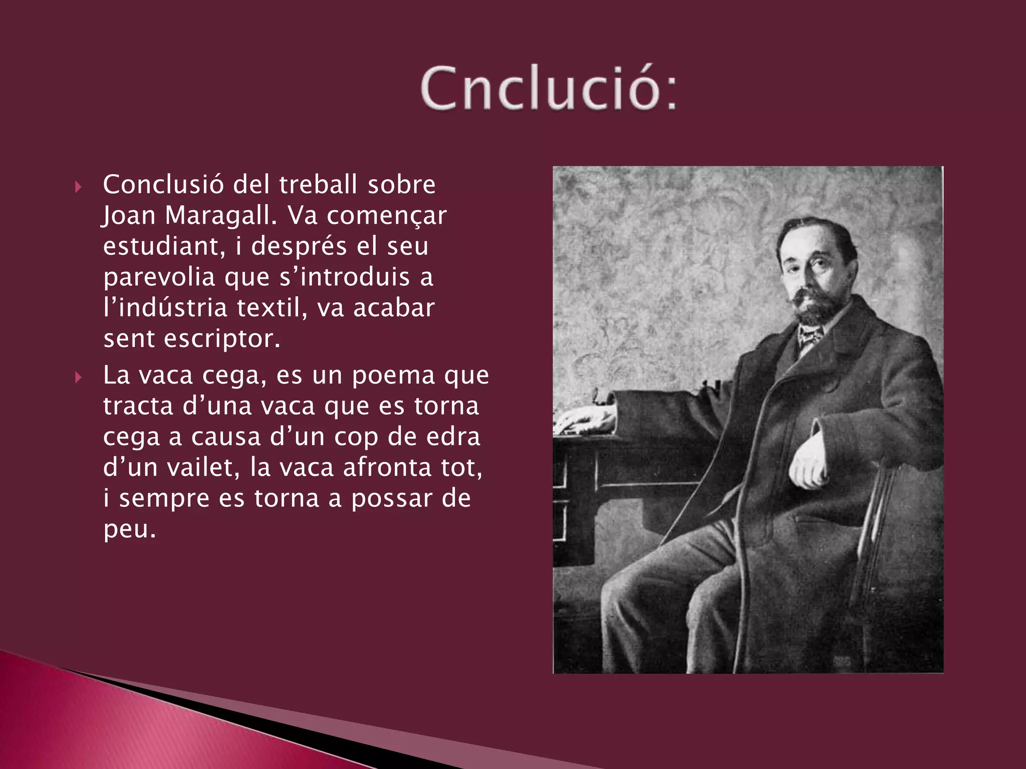 Joan maragall ex o 3. | PPT