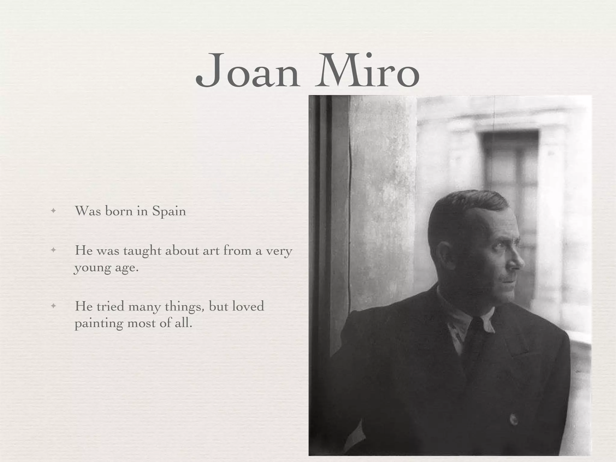 Joan miro | PPT | Free Download