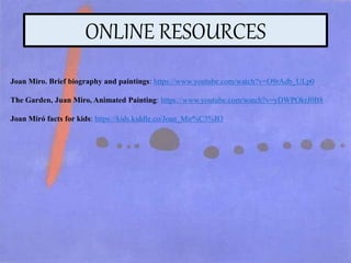 JOAN MIRÓ | PPTX | Modern Art | Fine Art