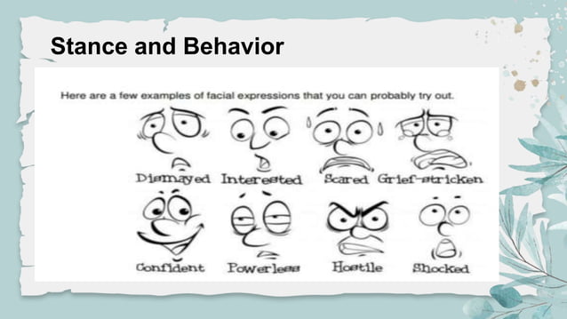 This is Oral language, stance and behavior.pptx | Technology & Computing