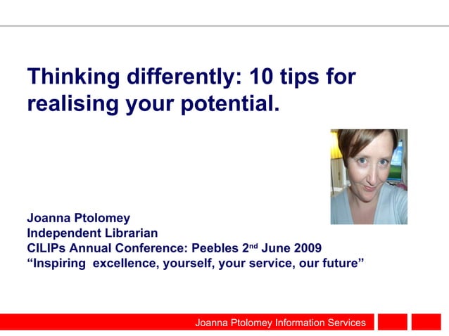 10 Tips for realising your potential | PPT