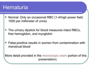 Urinalysis 3/27 | PPT