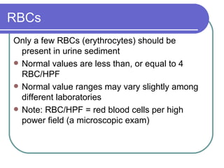 Urinalysis 3/27 | PPT