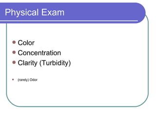 Urinalysis 3/27 | PPT