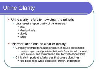 Urinalysis 3/27 | PPT