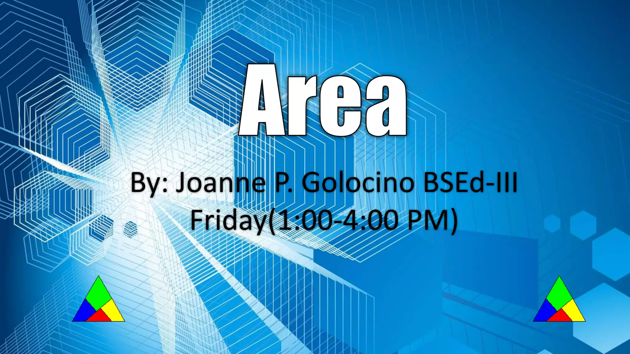 Area | PPTX | Geography | Science