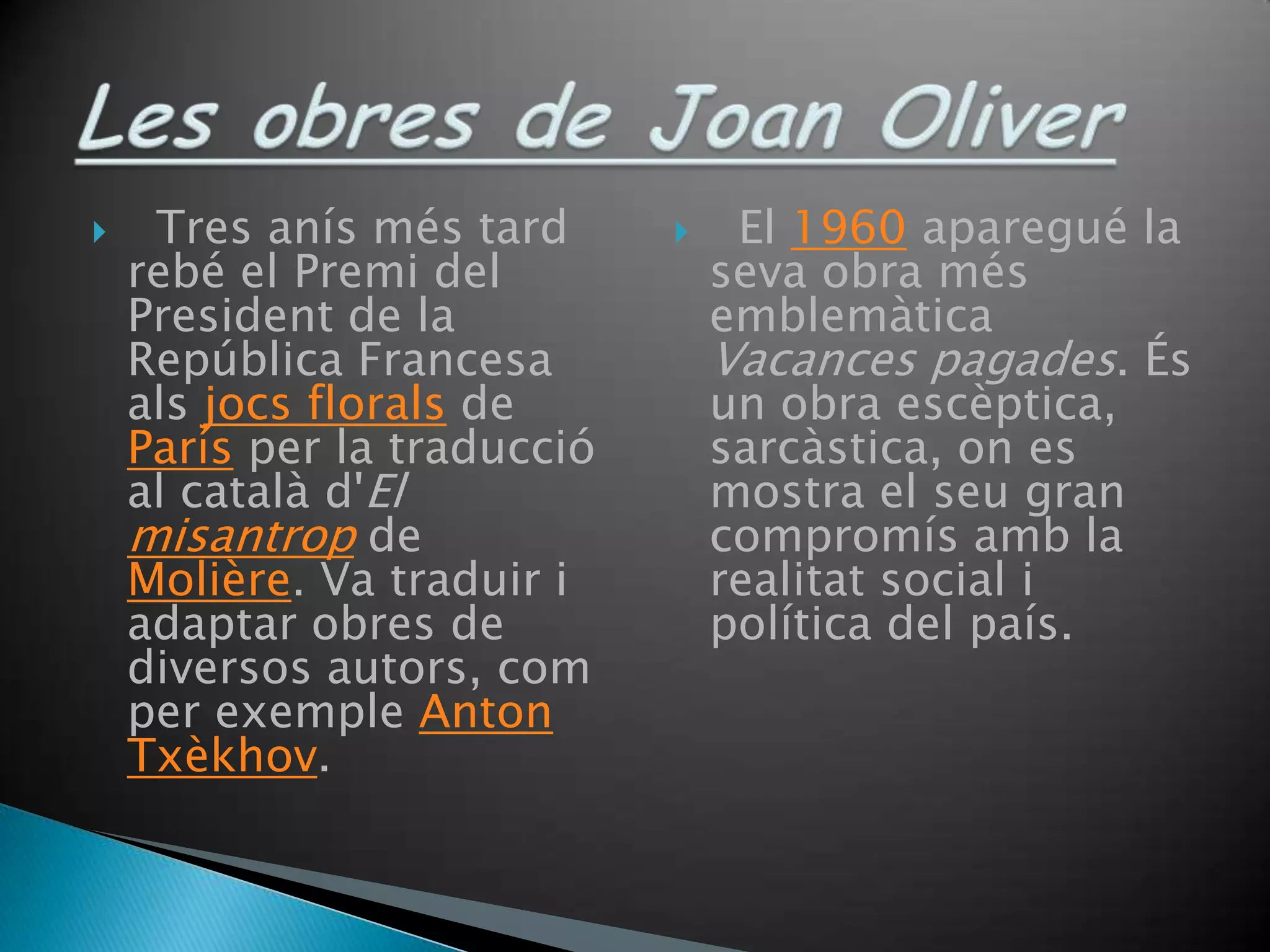 Joan oliver | PPTX