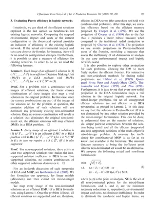 Designing and evaluating sustainable logistic networks | PDF