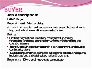 Job Analysis In Retail Sector | PPT | Business Administration | Business