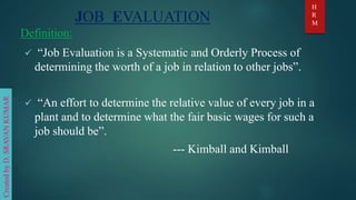 Job design and evaluatin ppt | PPTX