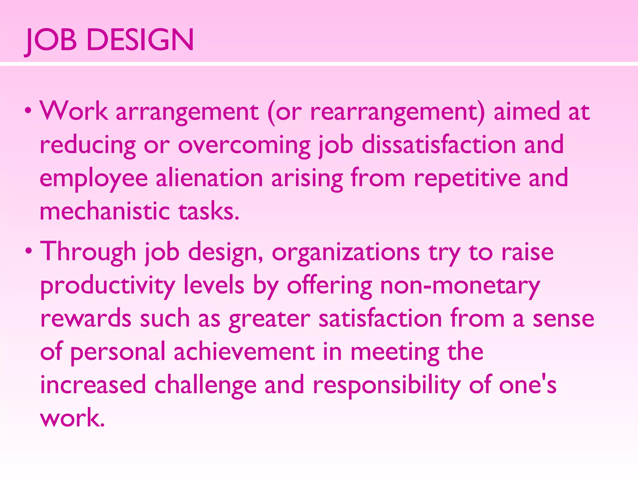 HBO - Job Design & Goal Setting | PPT
