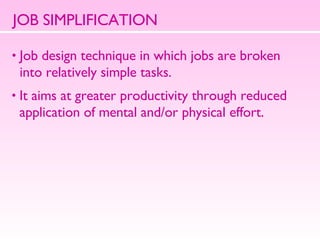 HBO - Job Design & Goal Setting | PPT