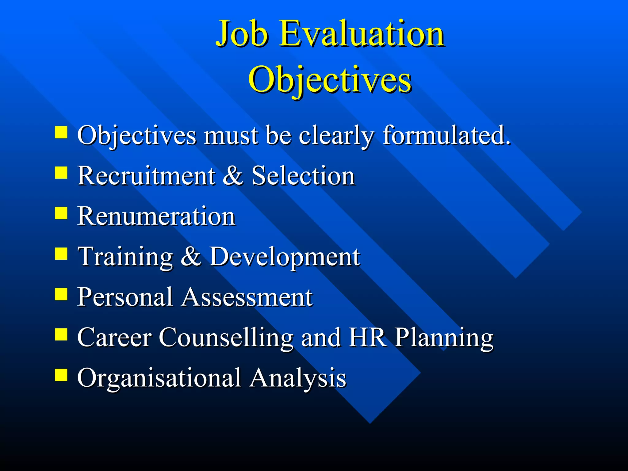 Job Evaluation | PPT