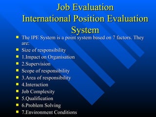 Job Evaluation | PPT