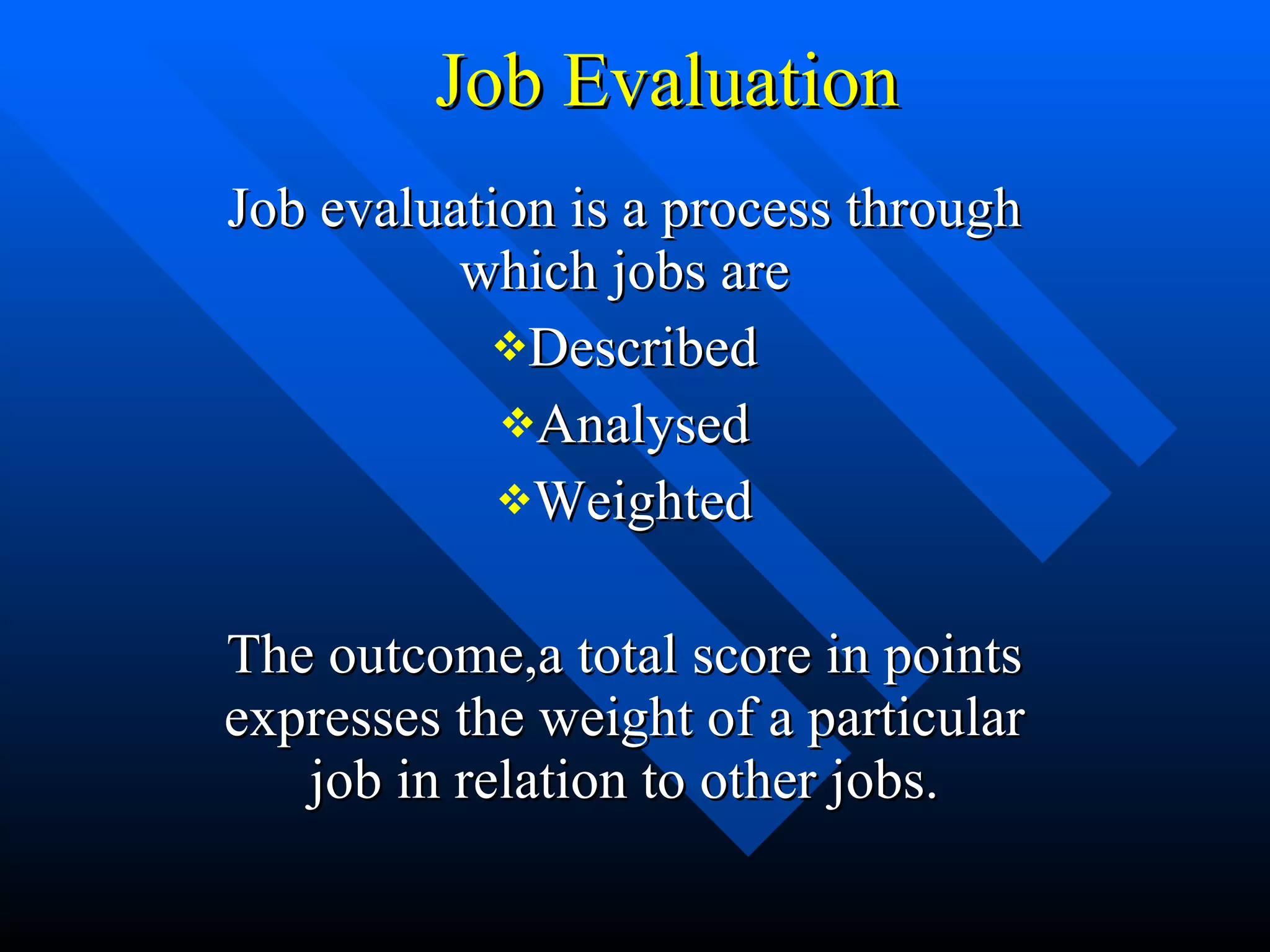 Job Evaluation (2) | PPT