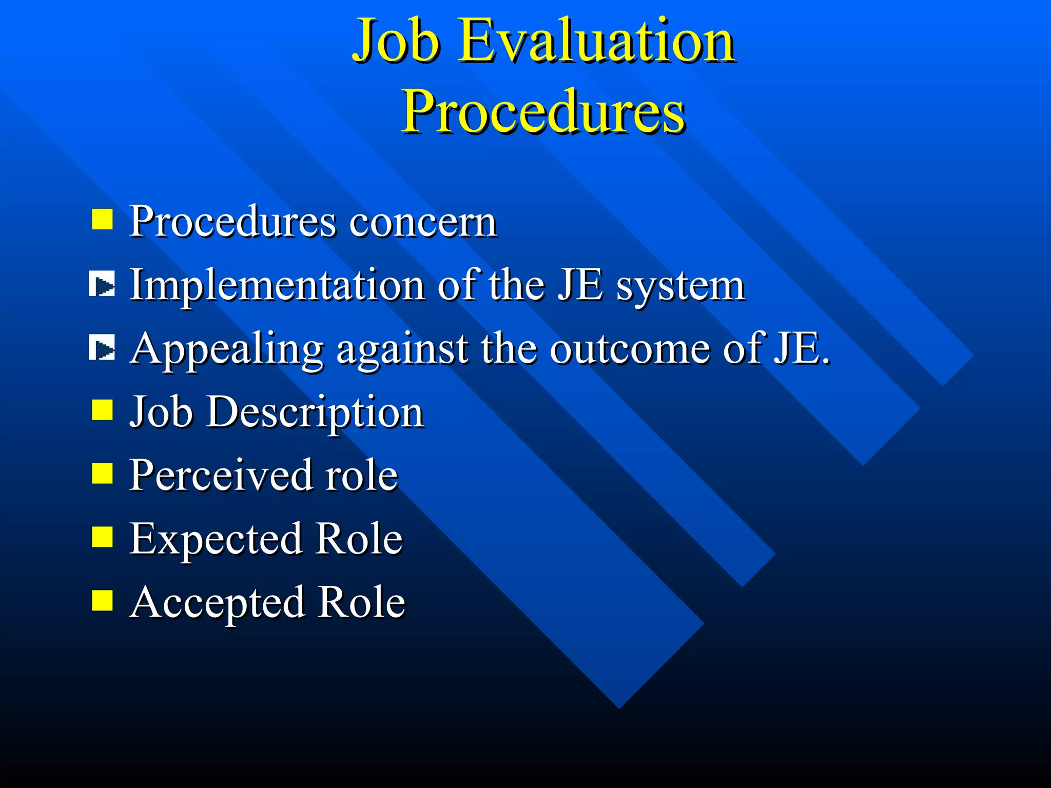 Job Evaluation (2) | PPT