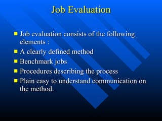 Job Evaluation (2) | PPT