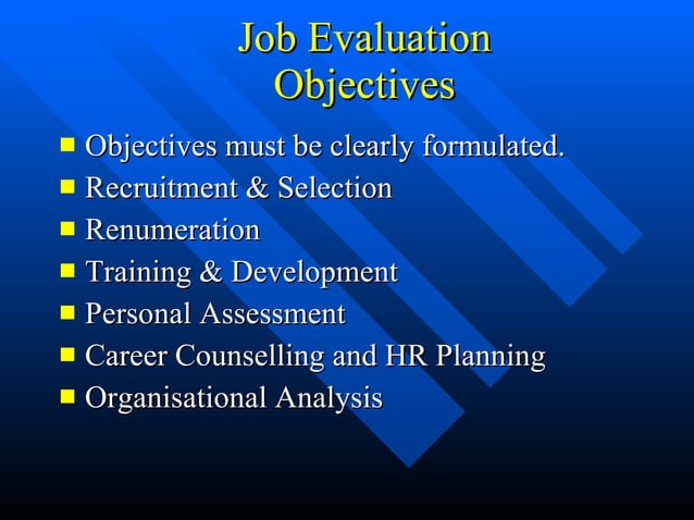 Job Evaluation (2) | PPT