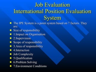 Job Evaluation (2) | PPT
