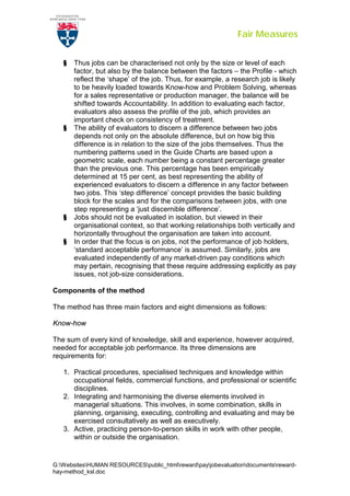 Job evaluation-hay-method reb | PDF