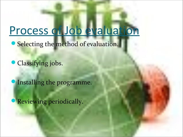 Job evaluation-ppt | PPT | Resume Writing and Advice | Job Search
