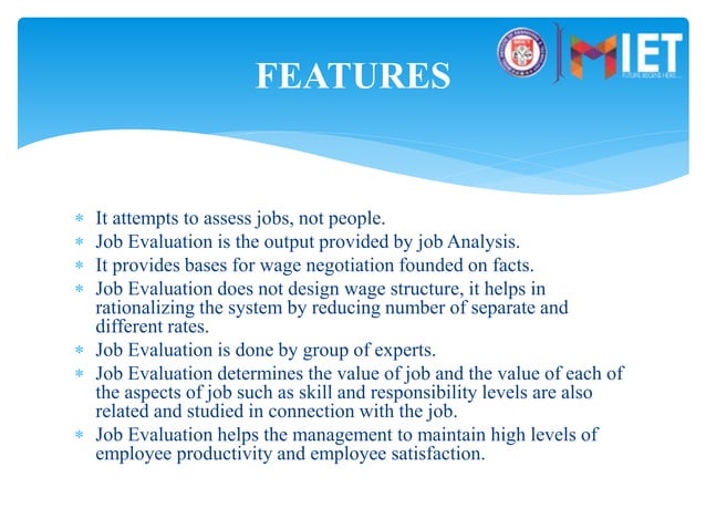 Job evaluation | PPT