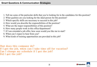 Job Interview Instruction | PPT
