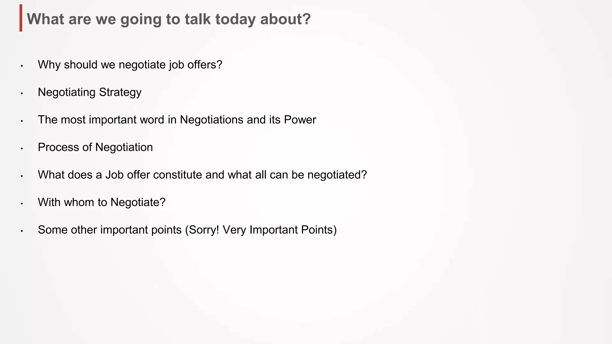 Job Offer Negotiation | PPTX