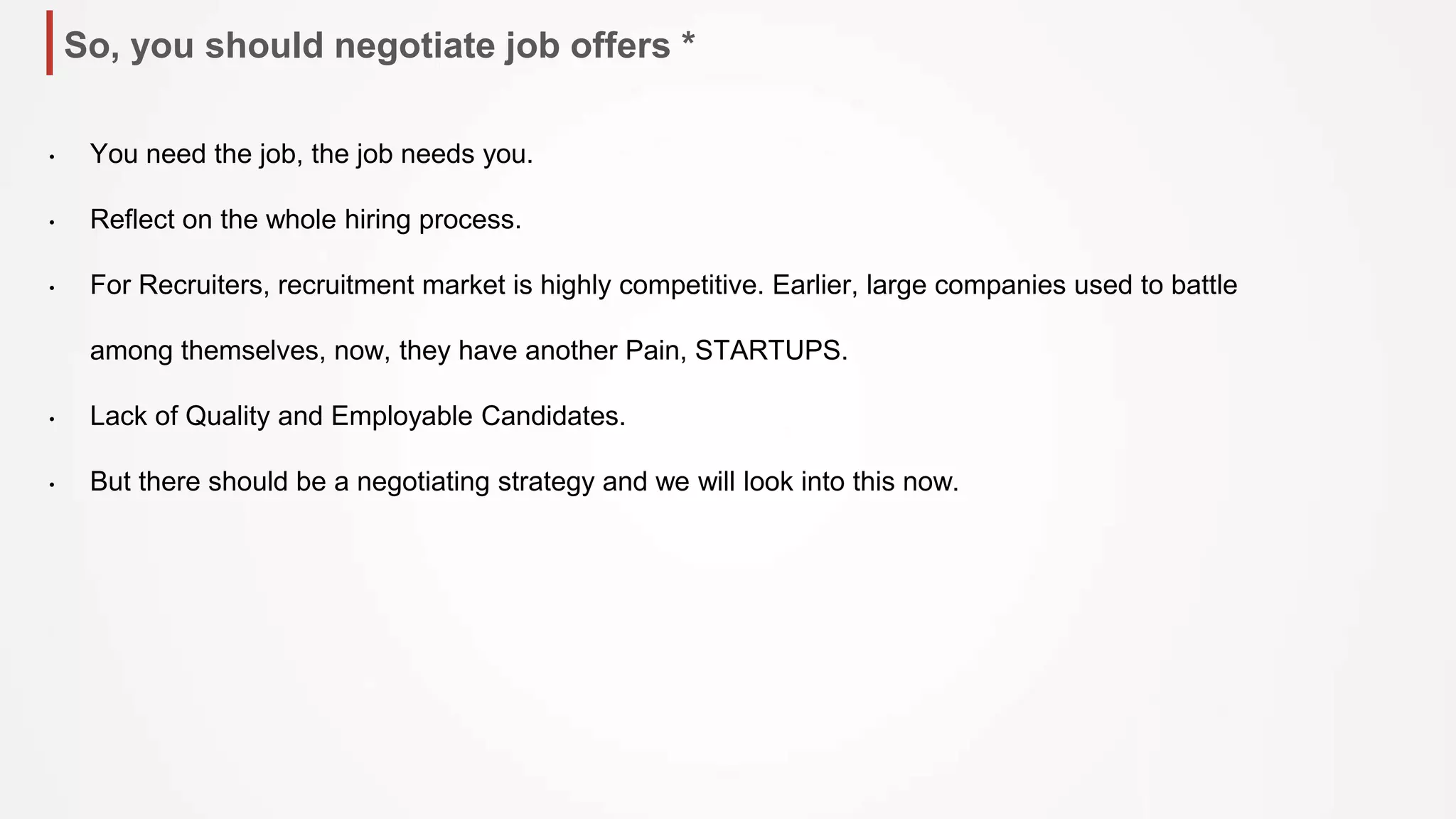 Job Offer Negotiation | PPTX