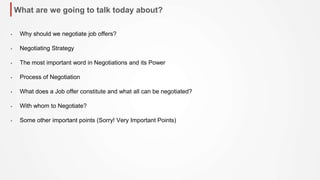 Job Offer Negotiation | PPTX