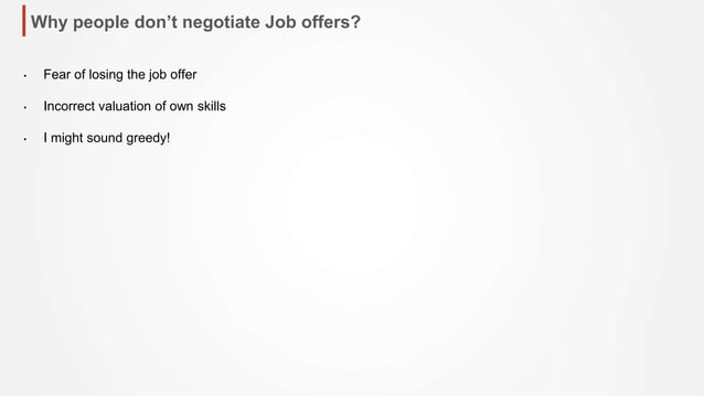 Job Offer Negotiation | PPTX