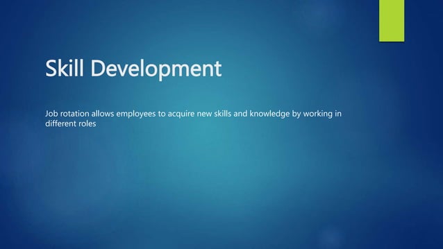 Basic job rotation and job application.. | PPTX