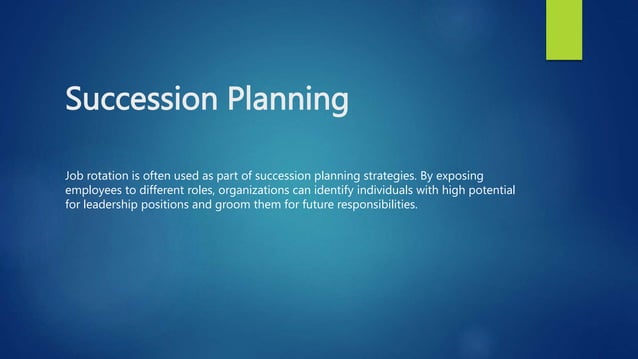 Basic job rotation and job application.. | PPTX