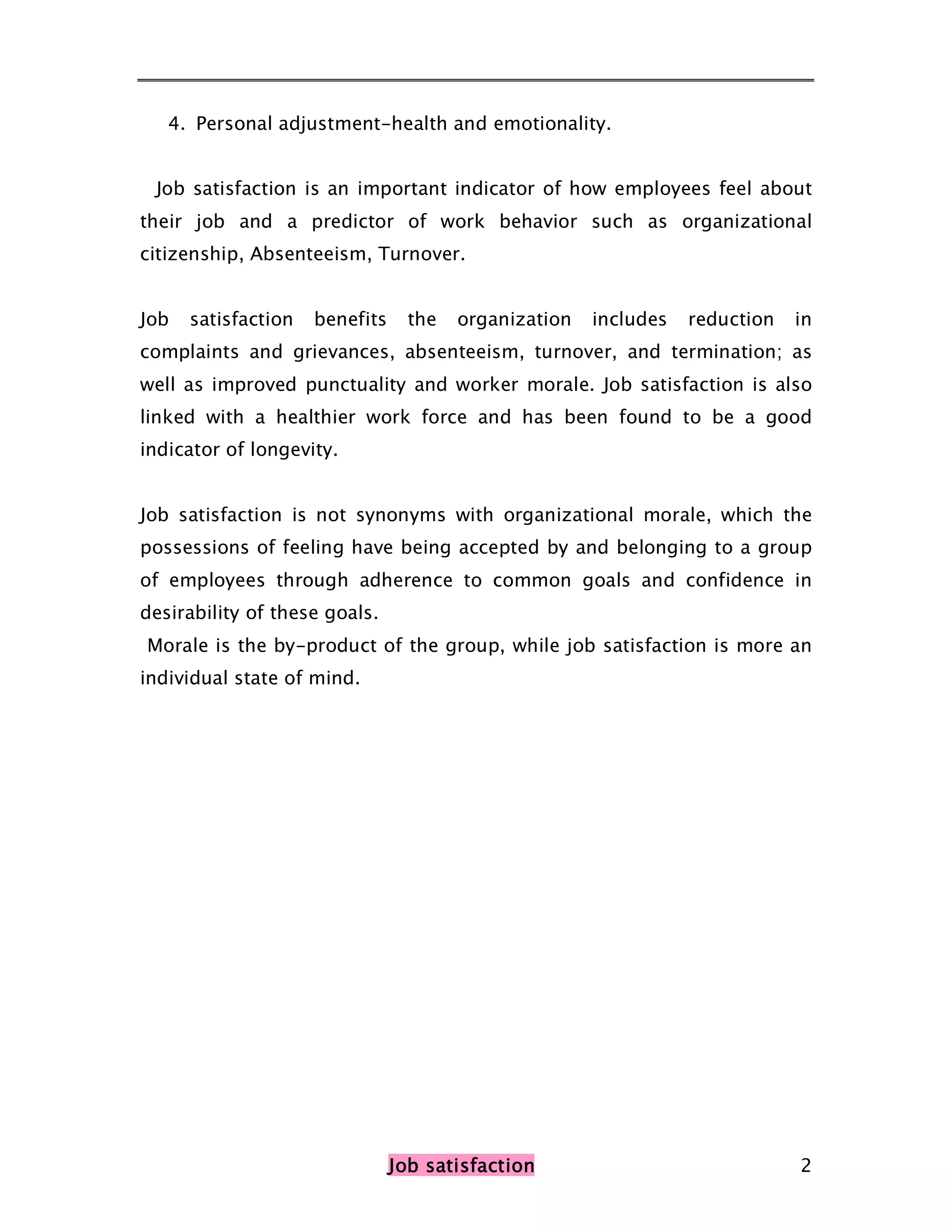 Job satisfaction-120112001047-phpapp01 | PDF