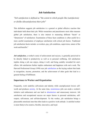 Job satisfaction-research-project-report | PDF