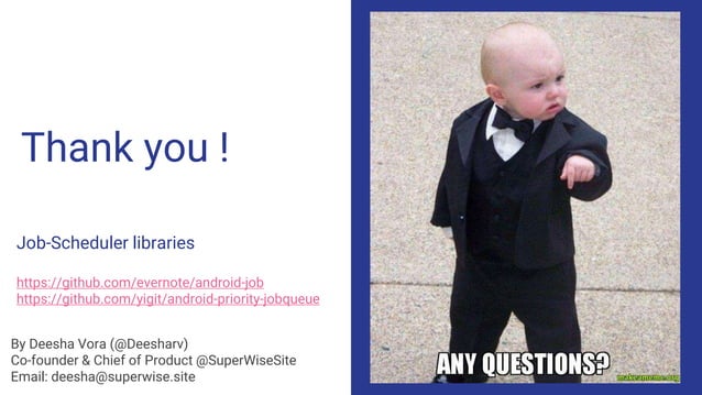 Job schedulers android | PPTX