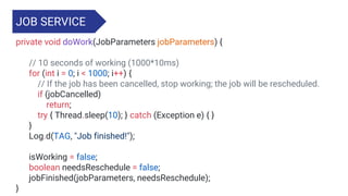 Job schedulers android | PPTX