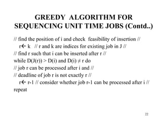 job scheduling ppt DSA and DAA with theory | PPT