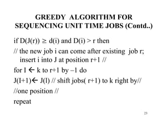 job scheduling ppt DSA and DAA with theory | PPT