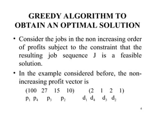 job scheduling ppt DSA and DAA with theory | PPT