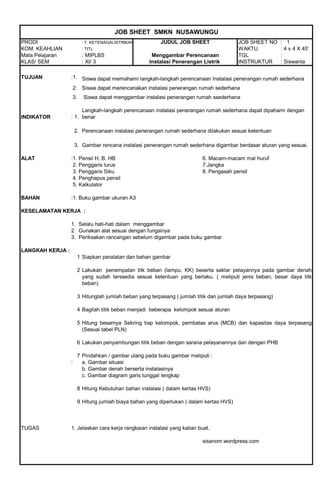 Job sheet-1-miplbs | PDF