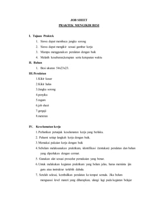 Job sheet-promo3 | PDF