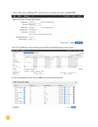 Set up Hadoop Cluster on Amazon EC2 | PDF