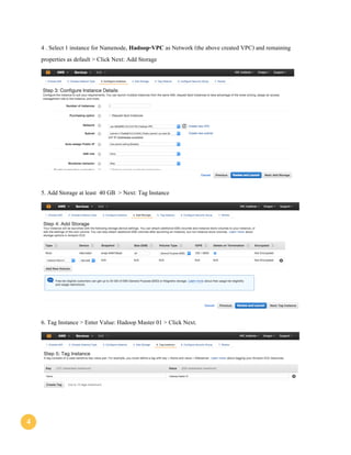 Set up Hadoop Cluster on Amazon EC2 | PDF